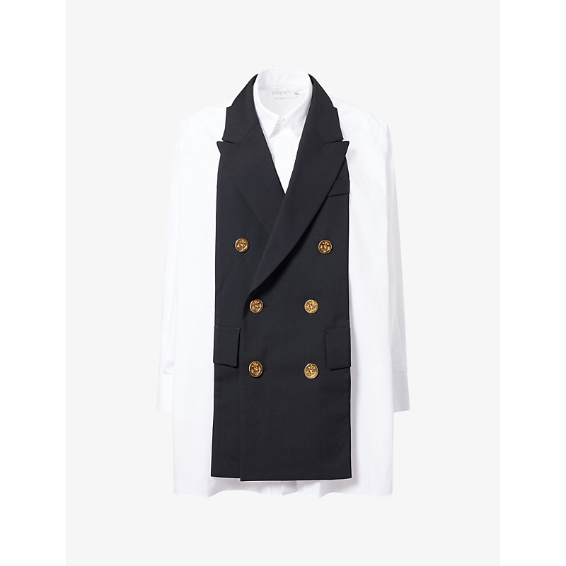 SACAI SACAI Panelled Woven Shirt